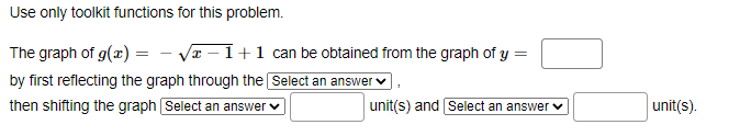 Solved Use only toolkit functions for this problem. The | Chegg.com