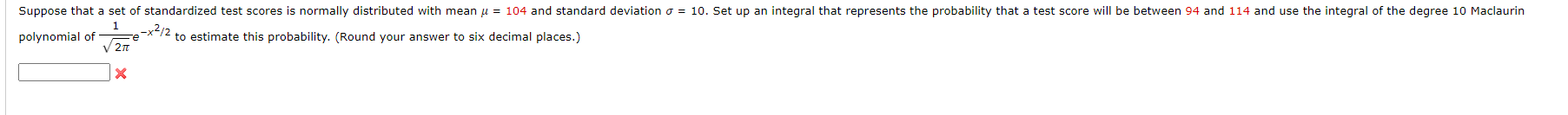 Solved Suppose that a set of standardized test scores is | Chegg.com