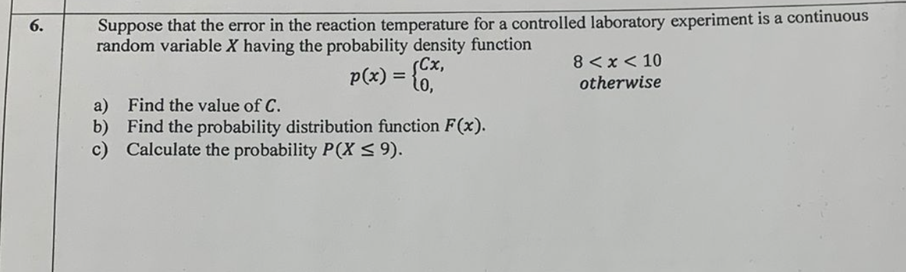 Solved Suppose that the error in the reaction temperature | Chegg.com