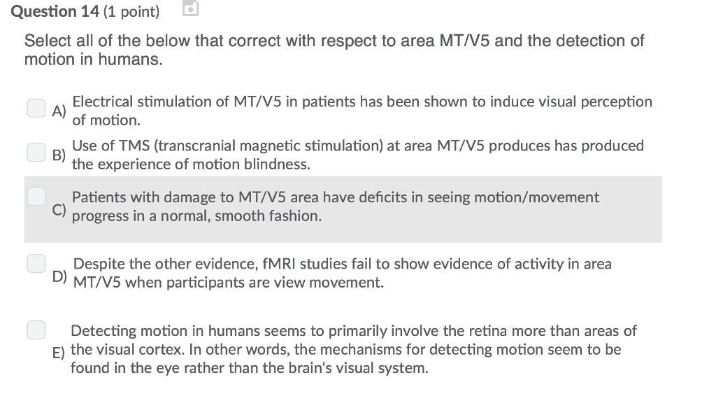 Solved Question 14 (1 point) Select all of the below that | Chegg.com