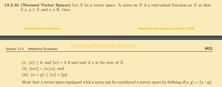 Solved 13.2.10 (Normed Vector Spaces) Let X be a vector | Chegg.com