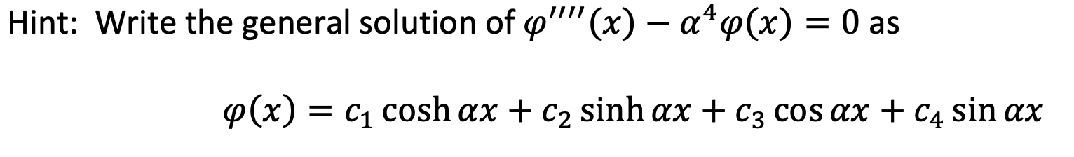 Solved 2 Consider The Fourth Order Boundary Value Problem 
