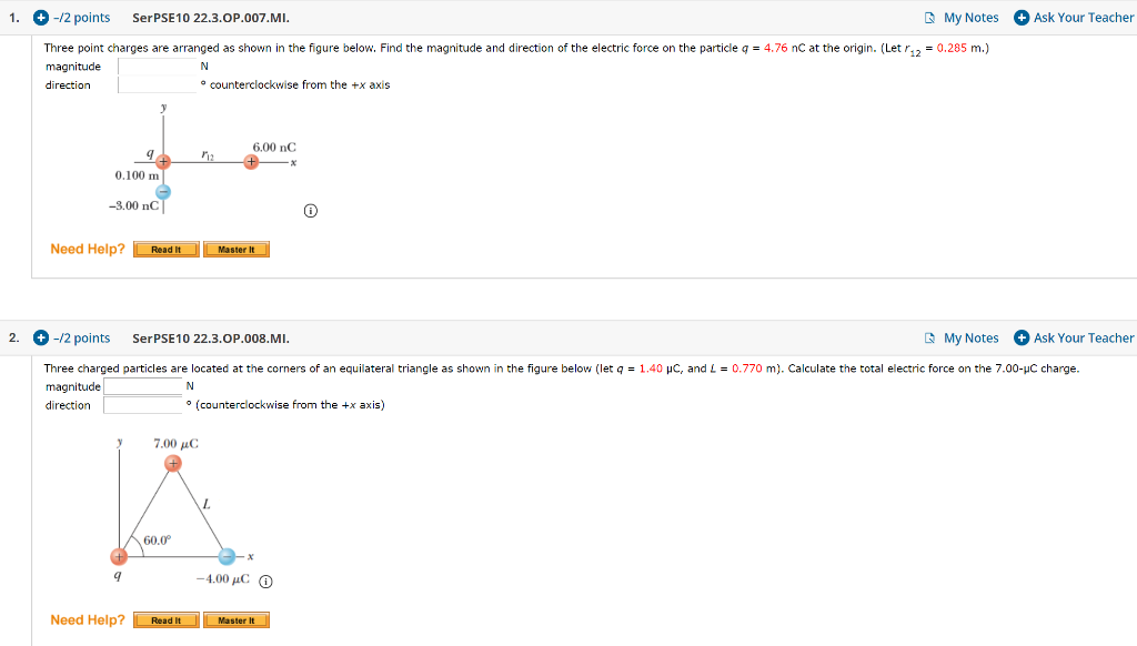Solved 1. Ask Your Teacher + -12 points Ser PSE 10 | Chegg.com