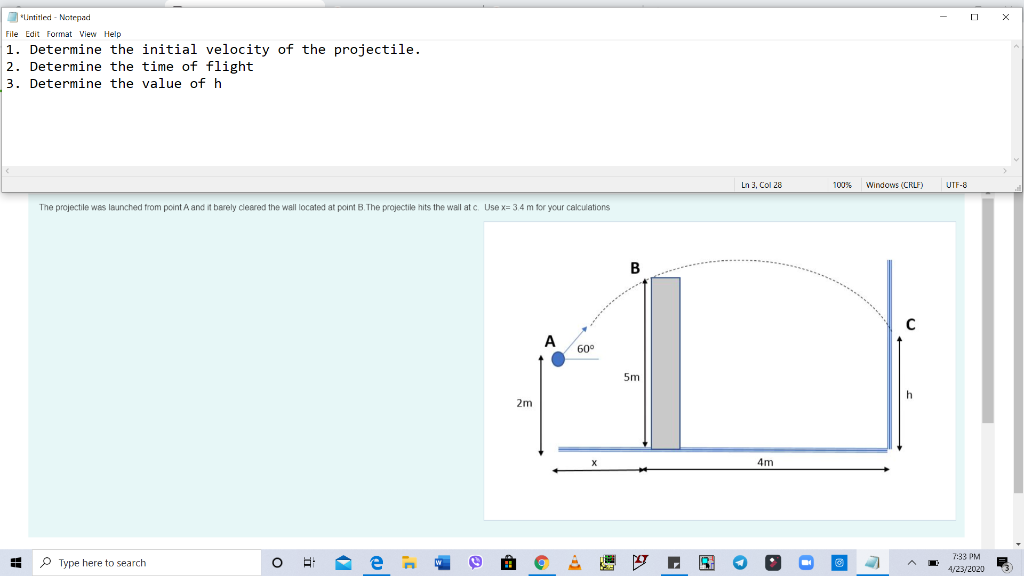 Solved - X Untitled - Notepad File Edit Format View Help 1. | Chegg.com
