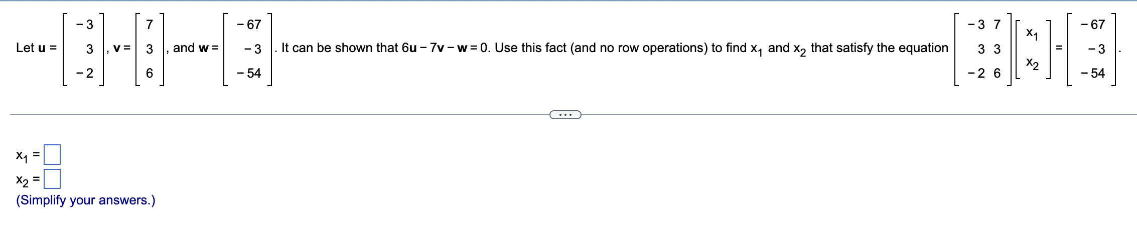 Solved x1=x2= (Simplify your answers.) | Chegg.com