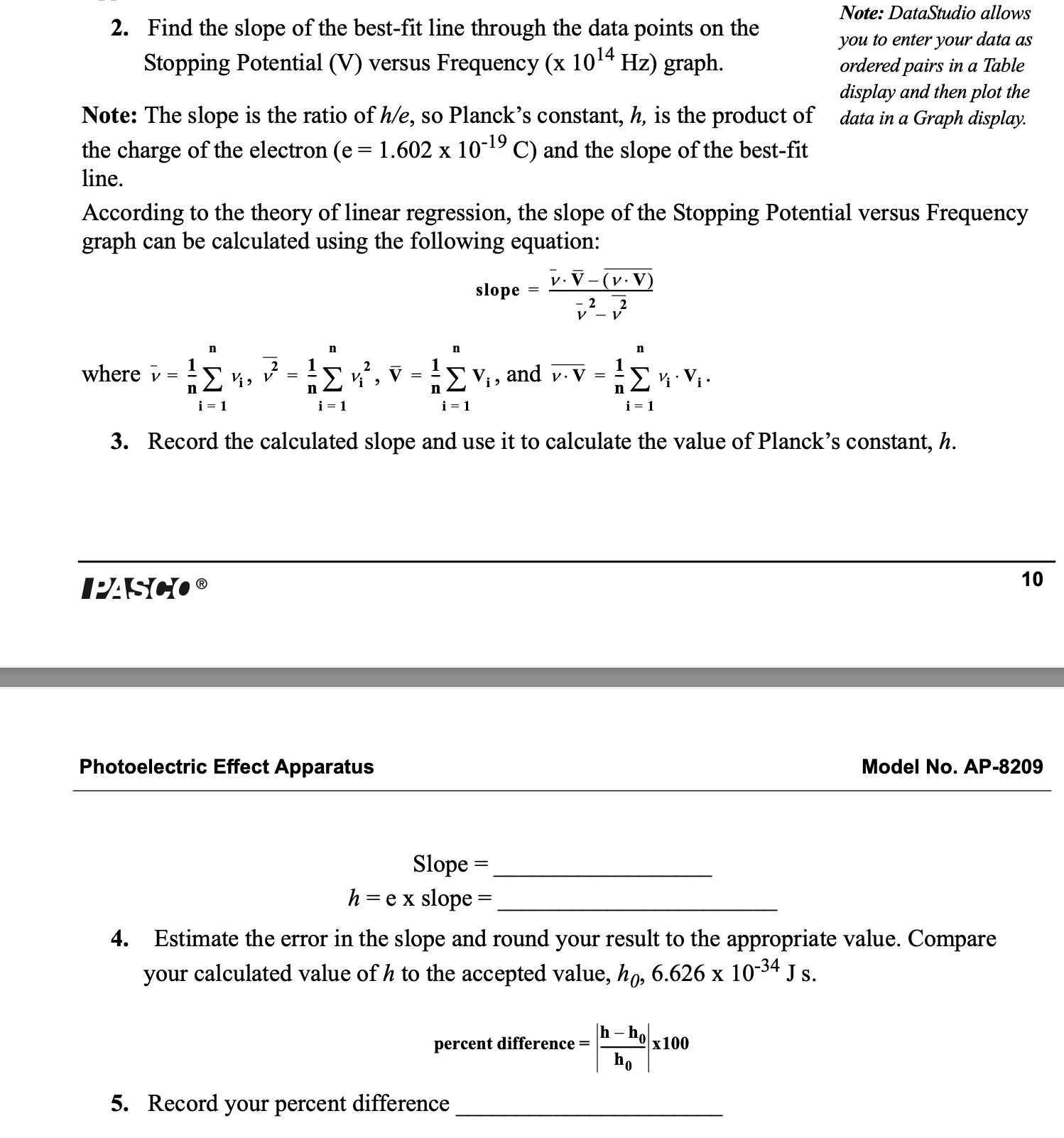 Solved 2. Find the slope of the best-fit line through the | Chegg.com