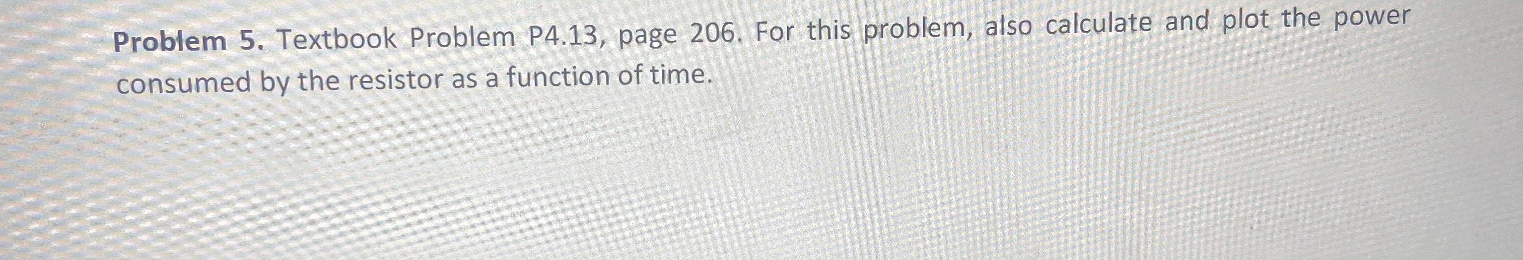 Solved P4.13. Derive an expression for v C (t) in the | Chegg.com