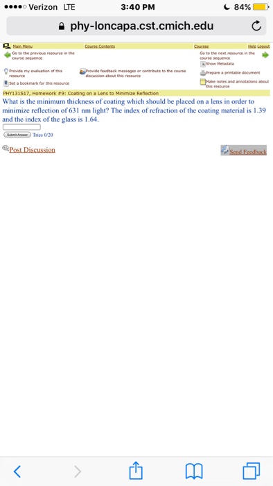Solved What is the minimum thickness of coating which should | Chegg.com