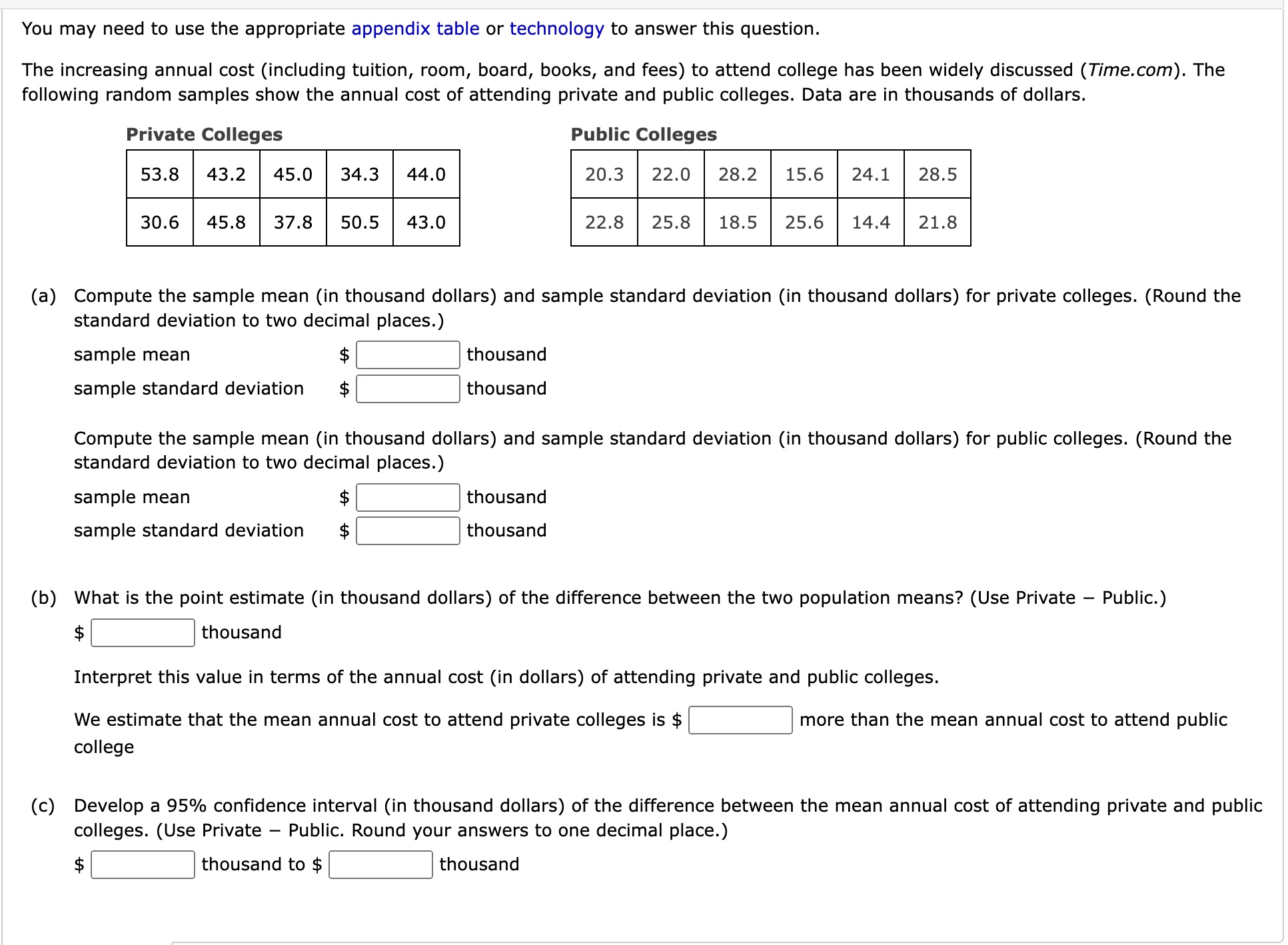 Solved You may need to use the appropriate appendix table or | Chegg.com