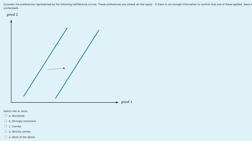 Solved Consider the preferences represented by the following | Chegg.com