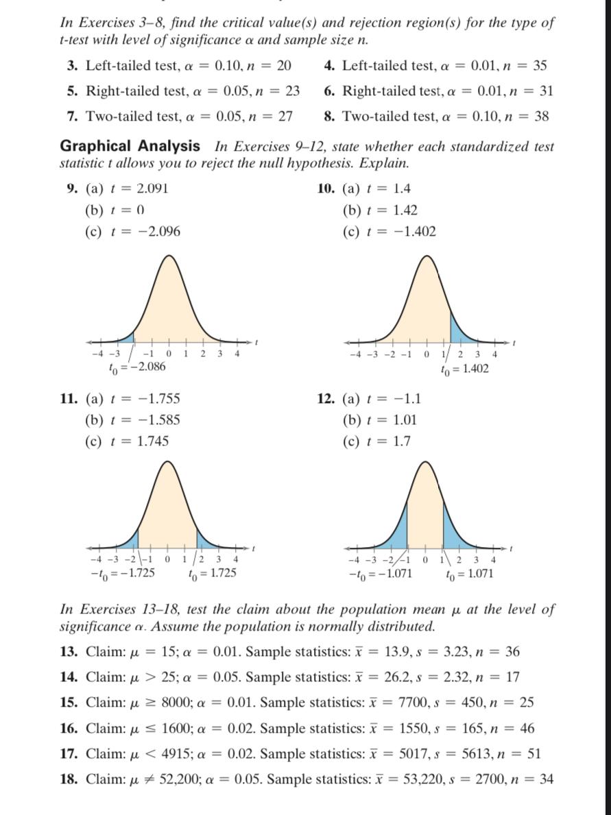 Solved In Exercises 3-8, find the critical value(s) and | Chegg.com