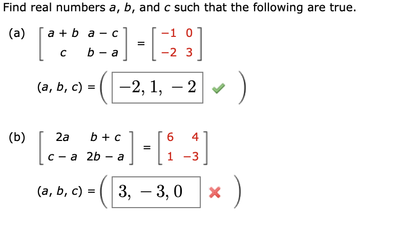Solved Find each of the following products. (a) [1 3 ][ 21- | Chegg.com