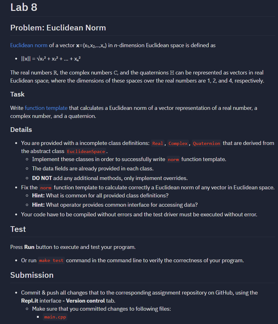 Solved Lab / C++ main.cpp file | Chegg.com