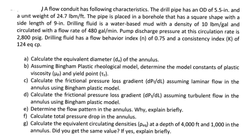 Solved Petroleum engineering problem DrillingPlease do not | Chegg.com