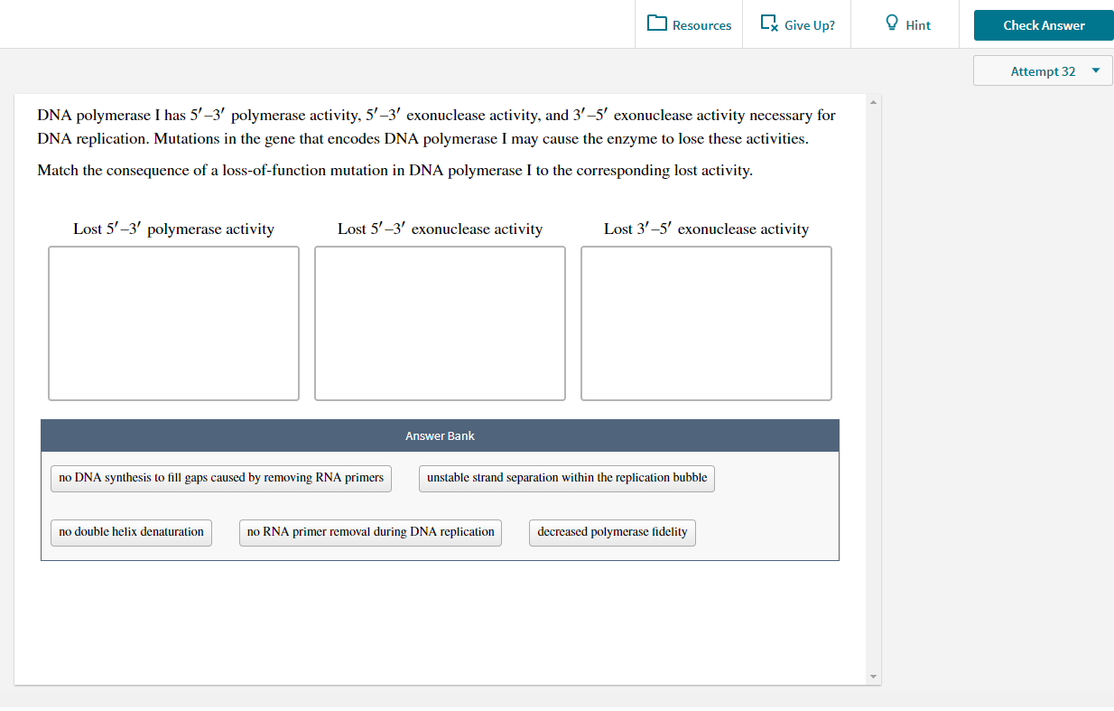 Solved Resources LX Give Up? Hint Check Answer Attempt 32 | Chegg.com