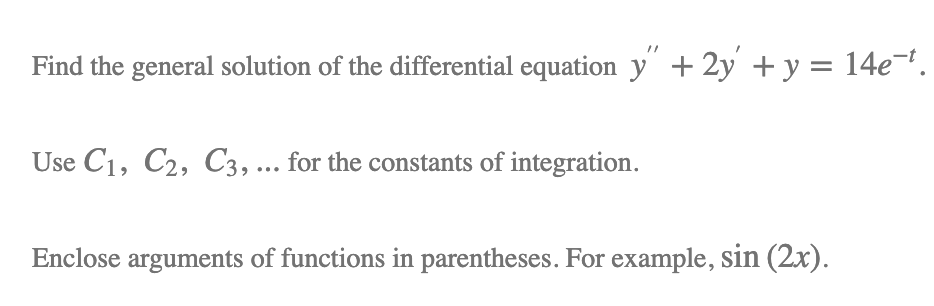 Solved Find the general solution of the differential | Chegg.com
