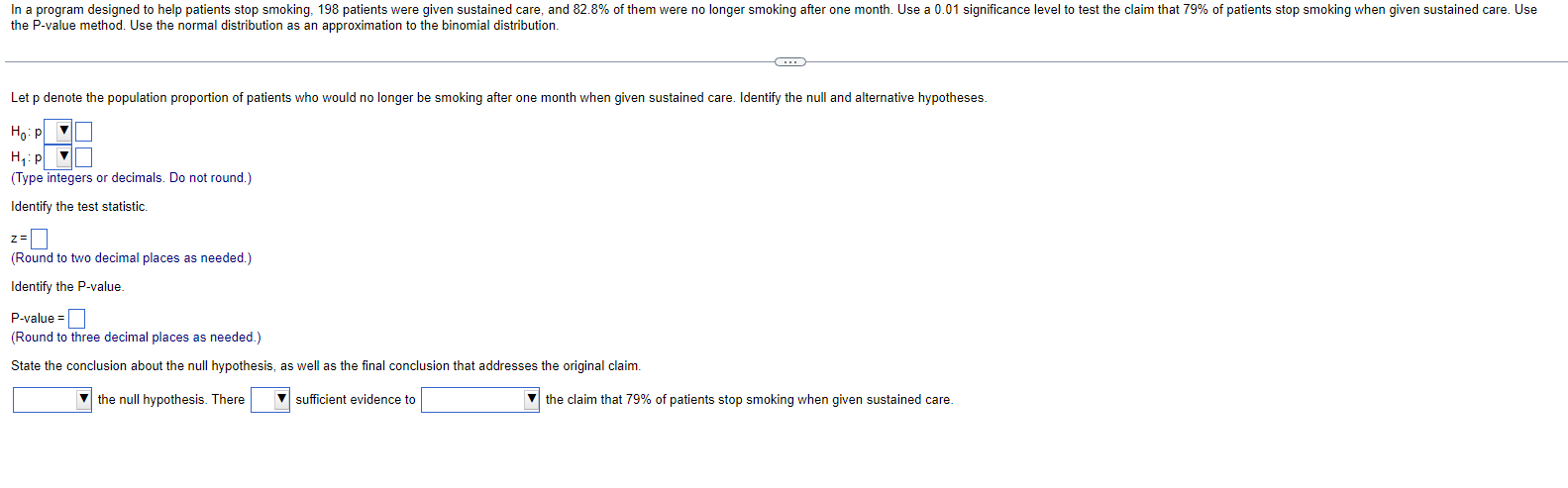 Solved the P-value method. Use the normal distribution as an | Chegg.com