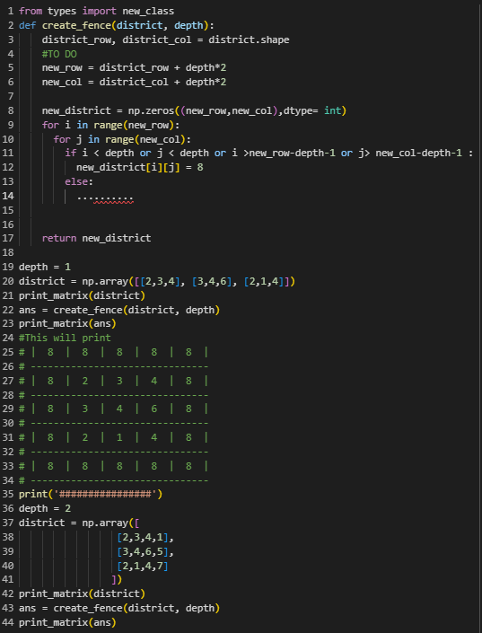 Solved Instructions : Complete the following methods on 2D | Chegg.com