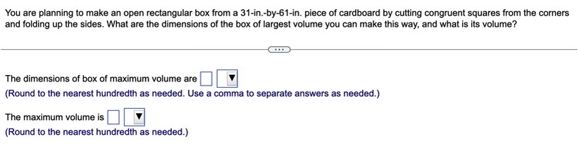 Solved You are planning to make an open rectangular box from | Chegg.com