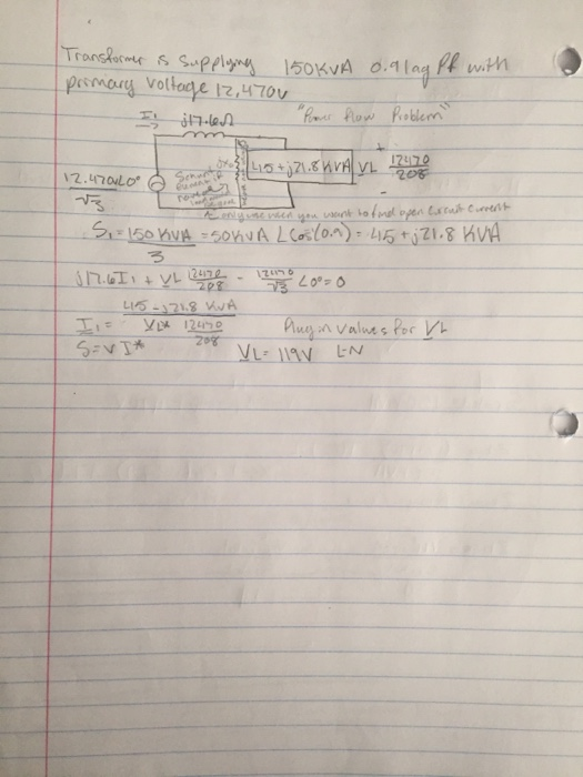 HW 16: The transformer whose nameplate is shown also | Chegg.com
