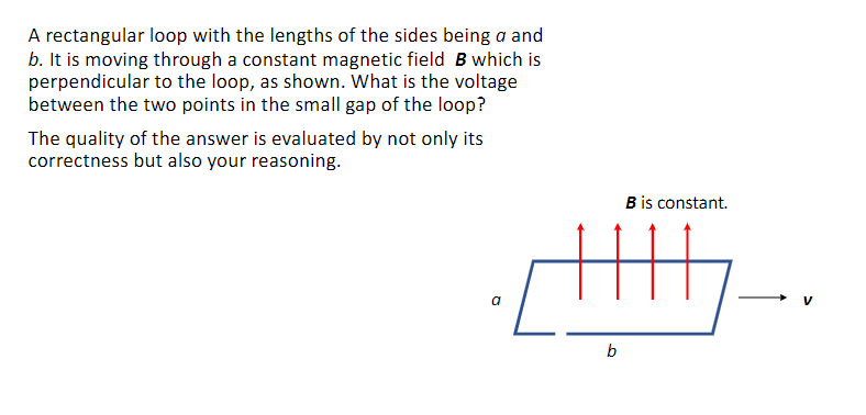 Solved A rectangular loop with the lengths of the sides | Chegg.com