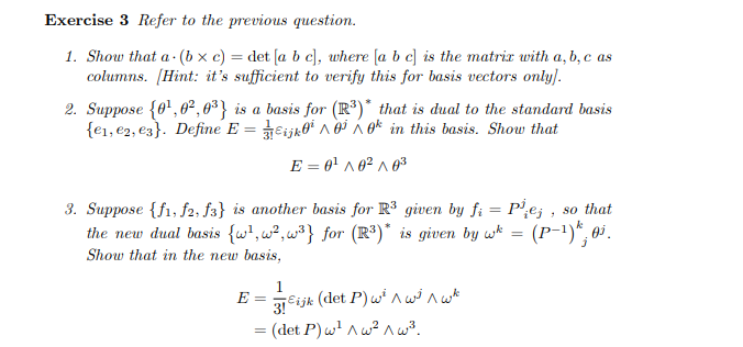 Solved Exercise 3 Refer to the previous question. columns. | Chegg.com
