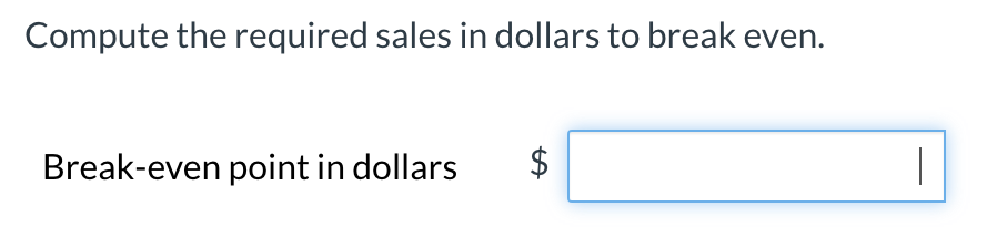 Solved total variable costs of $123,750, total fixed costs | Chegg.com