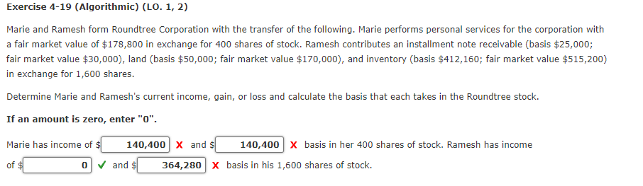 Solved Marie and Ramesh form Roundtree Corporation with the | Chegg.com