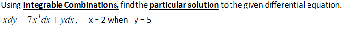 Solved Using Integrable Combinations, find the particular | Chegg.com