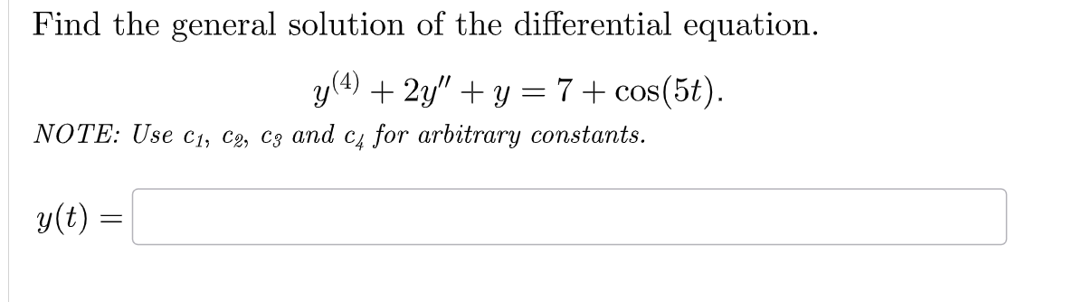 Solved by an EXPERT Find the general solution of ﻿the differential | Chegg.com
