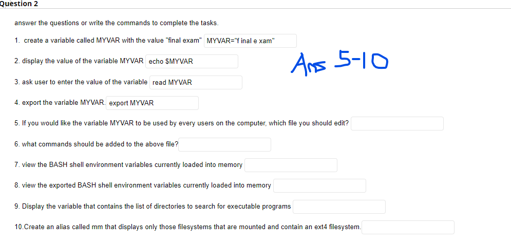 Solved answer the questions or write the commands to | Chegg.com
