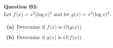 Solved Question B2: Let f(x)=x2(logx)3 and let | Chegg.com