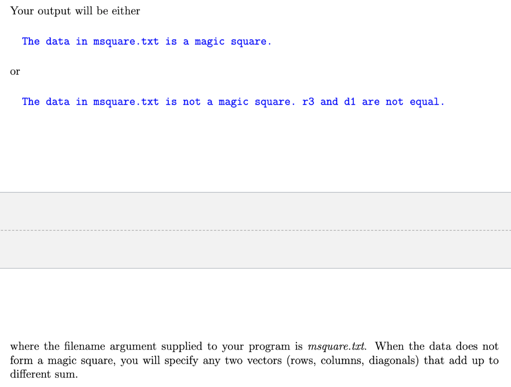 Magic Squares. A magic square of order n is an | Chegg.com