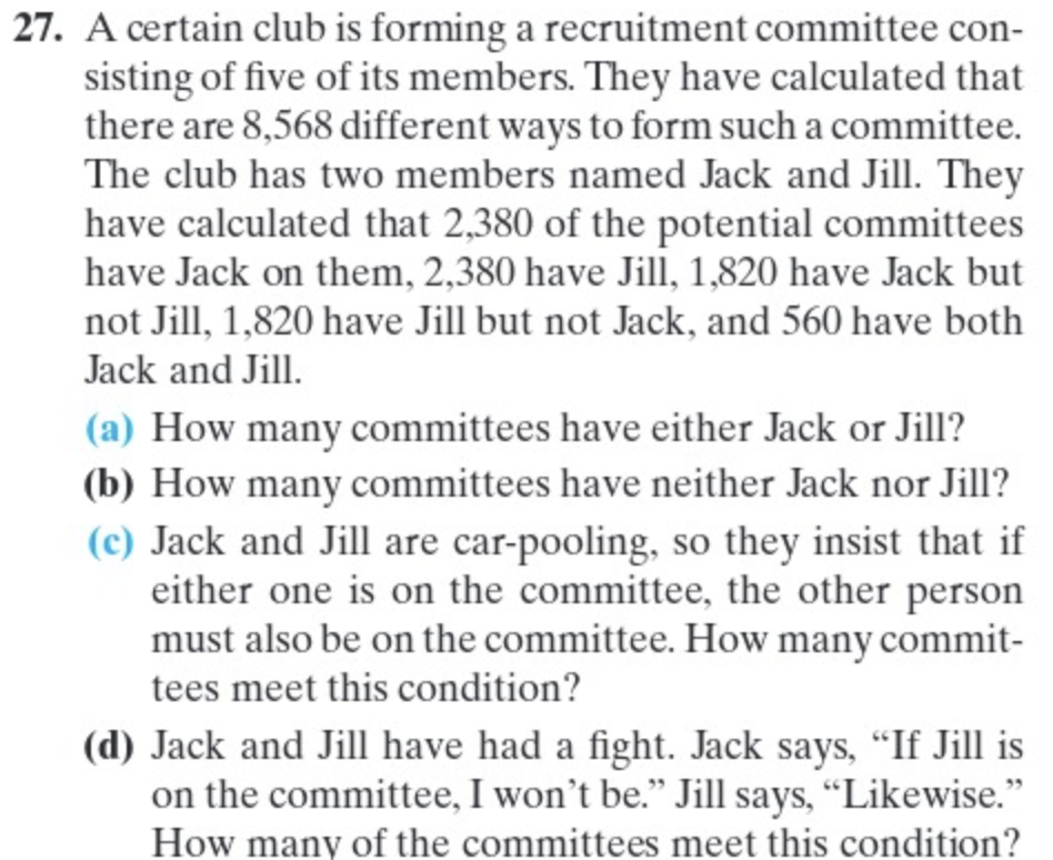 Solved 7. A certain club is forming a recruitment committee | Chegg.com