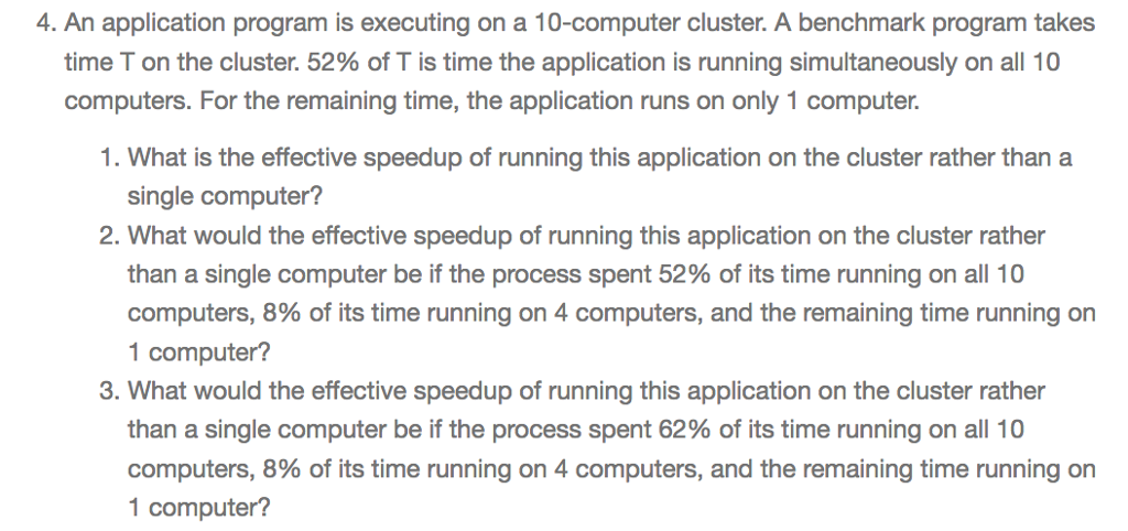 4.An application program is executing on a | Chegg.com