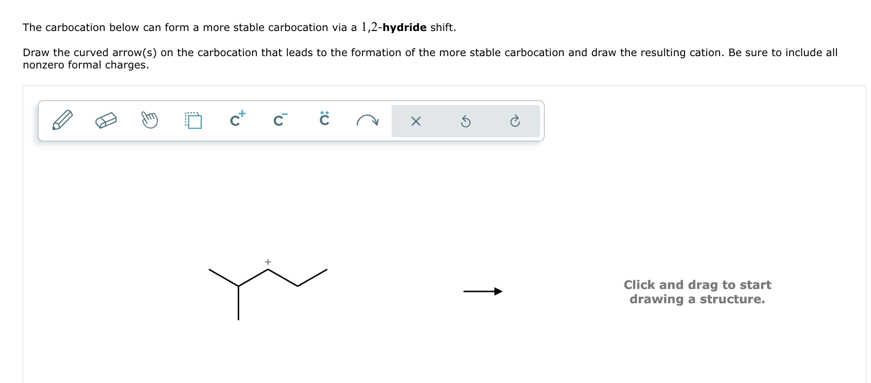 Solved The carbocation below can form a more stable | Chegg.com