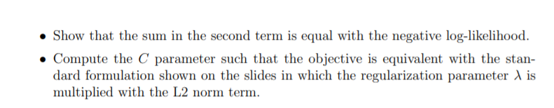 In scikit, the objective function for logistic | Chegg.com