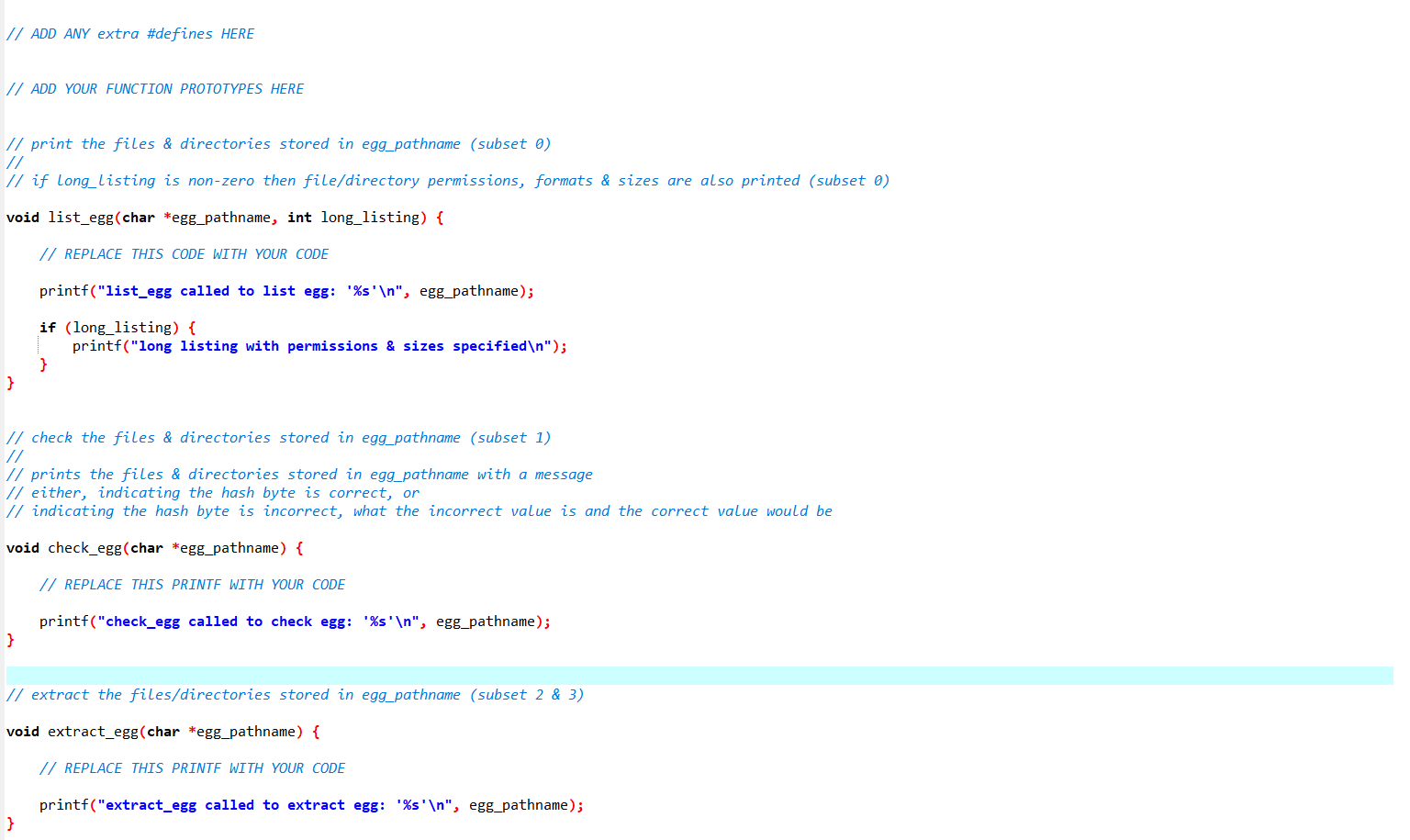 Solved Subset 0 To complete subset 0, you need to implement | Chegg.com