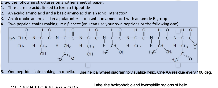 Solved Draw the following structures on another sheet of | Chegg.com