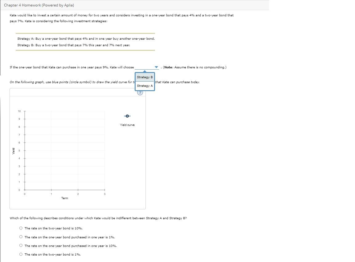 Solved Chapter 4 Homework (Powered by Aplia) Kate would like | Chegg.com