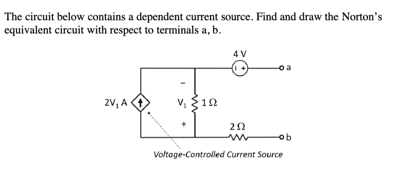 Solved The circuit below contains a dependent current | Chegg.com