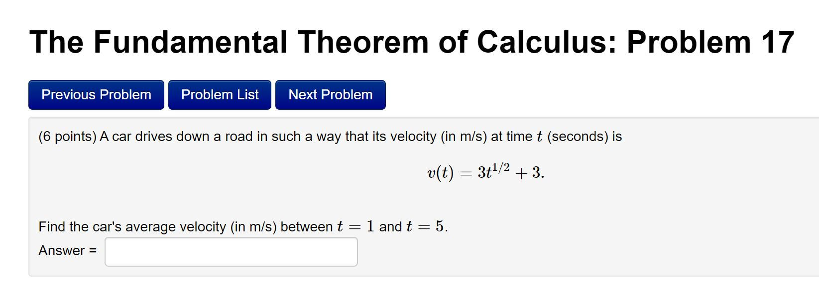 Solved The Fundamental Theorem of Calculus: Problem 17 | Chegg.com