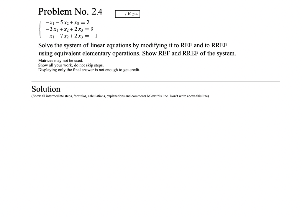 Solved Problem No. 2.4 | Chegg.com