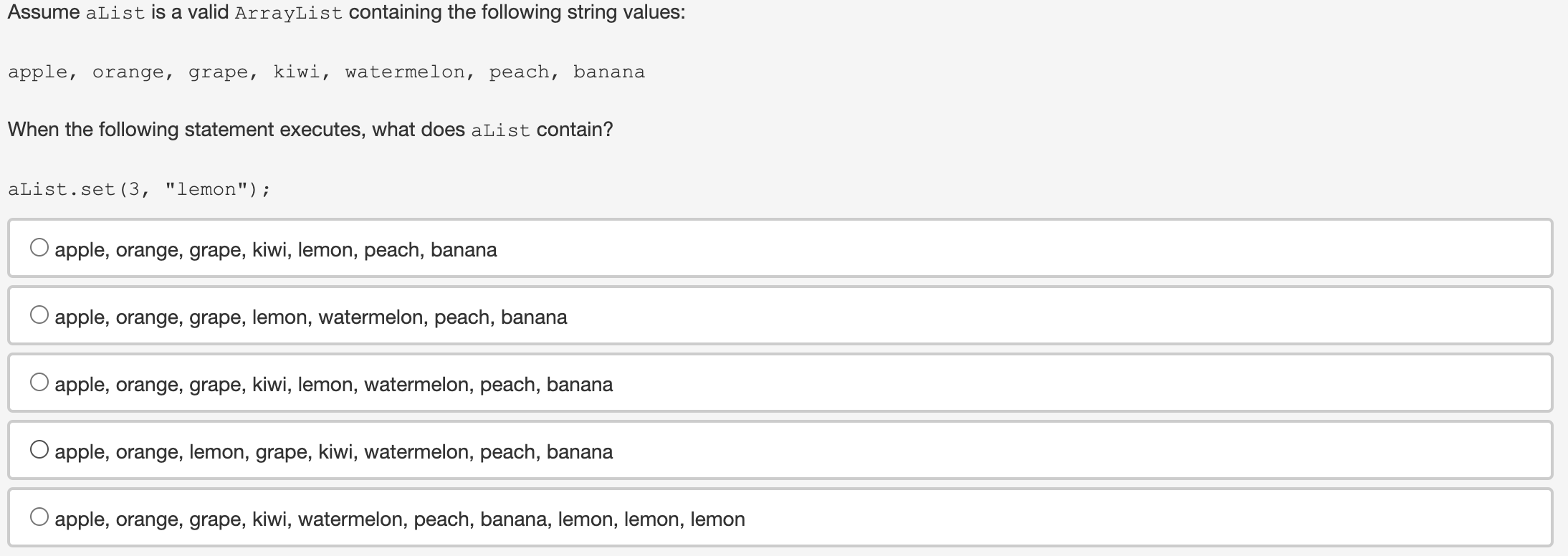 Solved In reference to for-each loops, which of the | Chegg.com