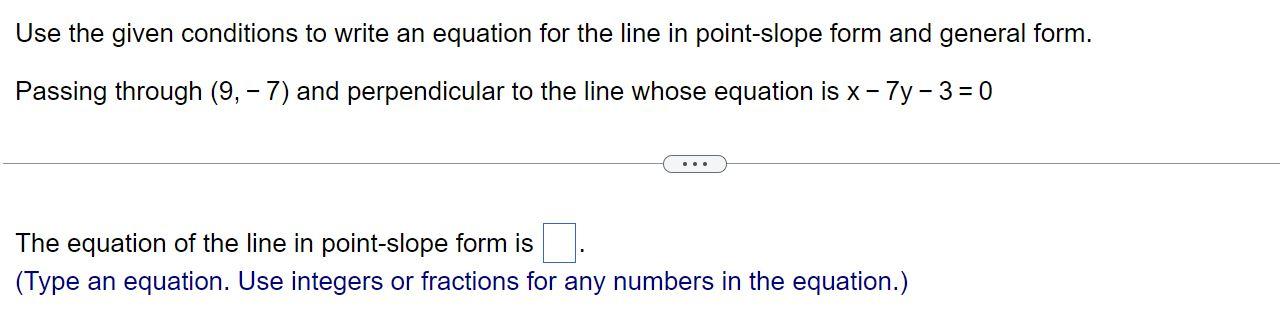 Solved Use the given conditions to write an equation for the | Chegg.com