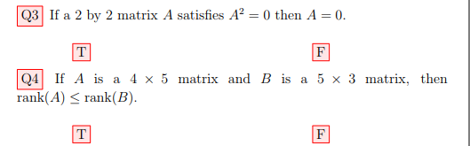 Solved Q3 If a 2 by 2 matrix A satisfies A2 0 then A 0. Q41 | Chegg.com