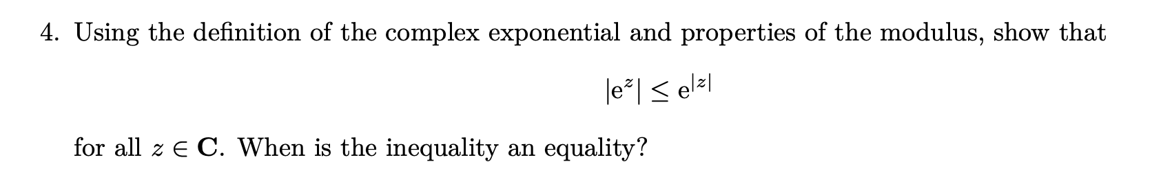 Solved Using the definition of the complex exponential and | Chegg.com