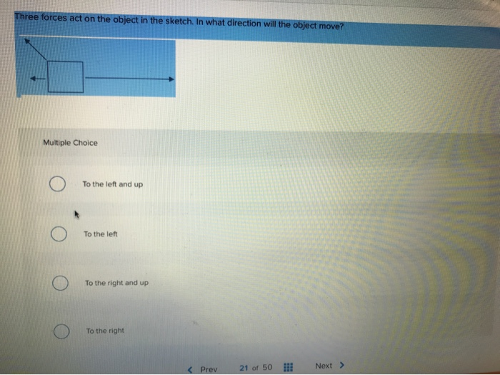 Solved Three Forces Act On The Object In The Sketch In What