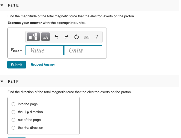 Solved Constants Part A An electron and a proton are each | Chegg.com