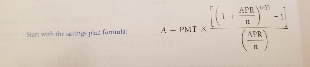 Solved Use the savings plan formula to answer. A friend has | Chegg.com